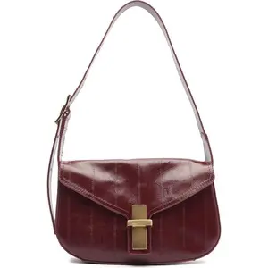 AREZZO Blair Small Leather Shoulder Bag - Fresh Ruby