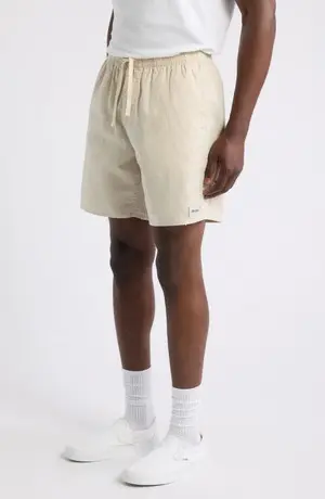 RHYTHM Linen & Cotton Jam Shorts - Sand