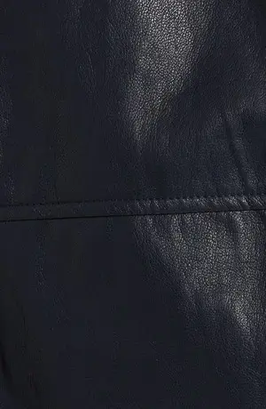 Bagatelle Faux Leather Balloon Bomber Jacket