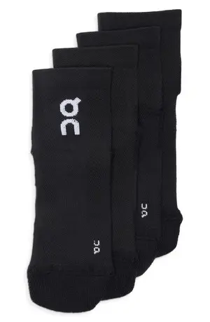 On Core Mid 2-pack Running Socks - Black