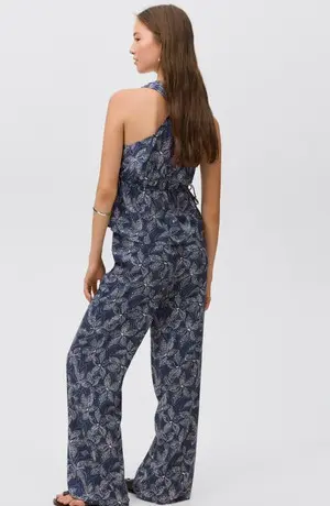 Mango Floral Drawstring Pants