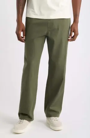 SANTO STUDIO Peninsula Relaxed Straight-leg Pants - Olive