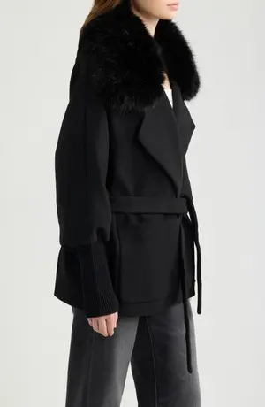 Love Token Halley Faux Fur Collar Jacket