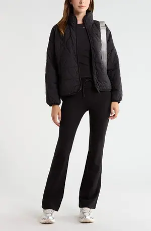Zella Quilted Packable Jacket - Black
