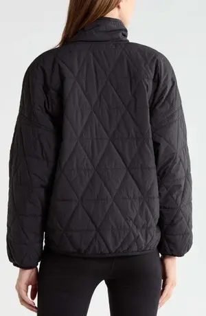 Zella Quilted Packable Jacket - Black