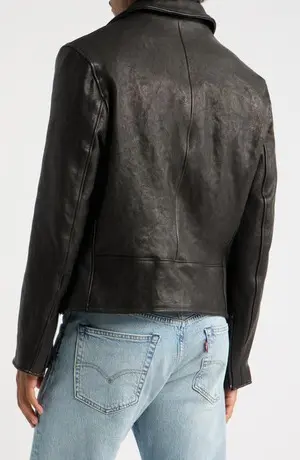 SCHOTT Vegetable Tanned Lambskin Leather Mechanic Jacket