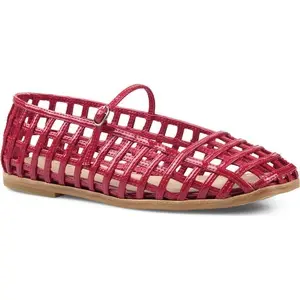ZIGI Dawsen Mary Jane Flat - Red Leather