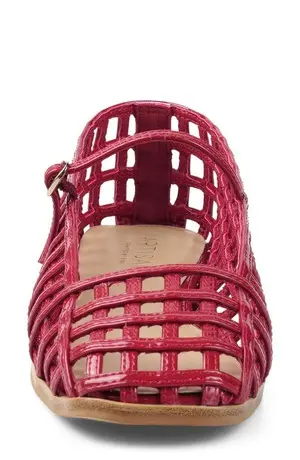 ZIGI Dawsen Mary Jane Flat - Red Leather