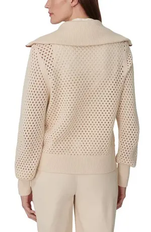 Varley Paula Zip Front Knit Hoodie