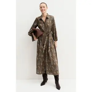 EMME Paisley Long Sleeve Shirtdress