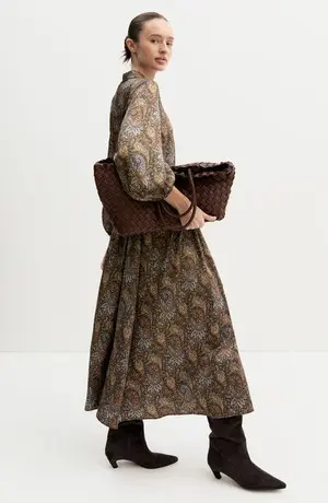 EMME Paisley Long Sleeve Shirtdress