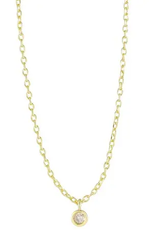 ST. MORAN Diamond Pendant Necklace - Gold