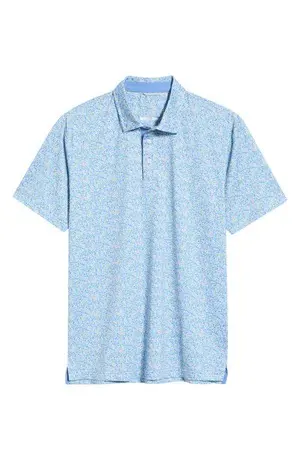 SWANNIES Pebble Performance Golf Polo - Cornflower