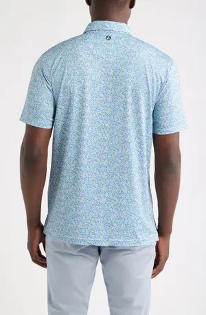 SWANNIES Pebble Performance Golf Polo - Cornflower