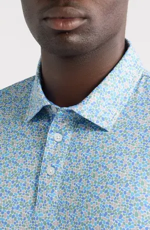 SWANNIES Pebble Performance Golf Polo - Cornflower