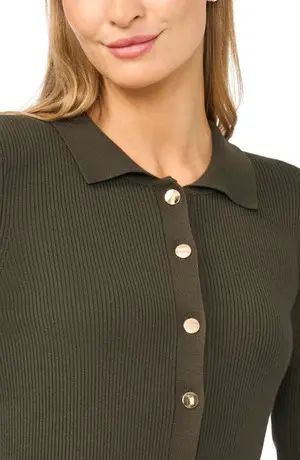 Ted Baker London Ivy Johnny Collar Ribbed Sweater-dress