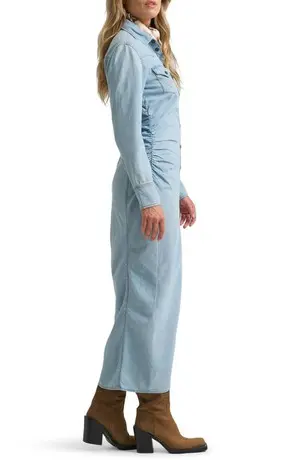 Wrangler Cinched Waist Maxi Dress