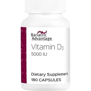 BARIATRIC ADVANTAGE Vitamin D3 5000 Iu High Potency Bone Support Capsules 180 Count - None