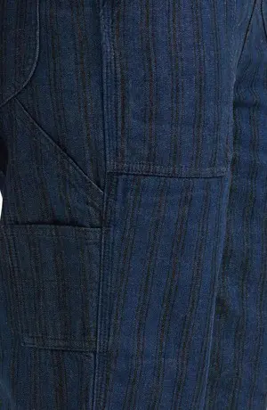 LEEM Slim Straight Hickory Striped Overalls
