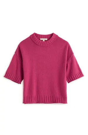 SEASALT CORNWALL Fistral Short Sleeve Sweater - Rosa