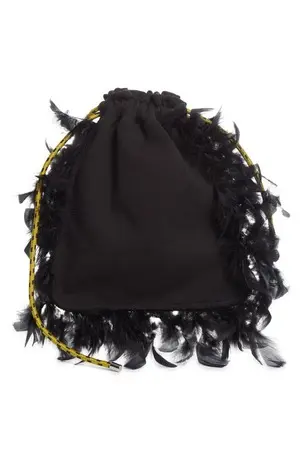 Plan C Feather Bucket Bag