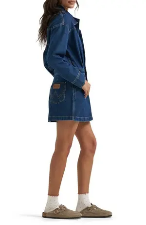 Wrangler Moto Long Sleeve Minidress