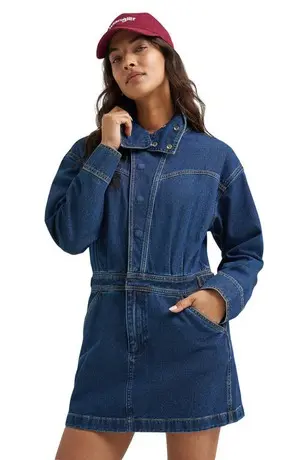 Wrangler Moto Long Sleeve Minidress