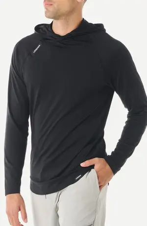 LEGENDS Enzo Performance Hoodie With Raglan Sleeves - Black