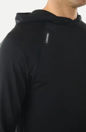 LEGENDS Enzo Performance Hoodie With Raglan Sleeves - Black