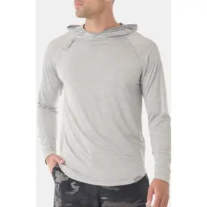LEGENDS Enzo Performance Hoodie With Raglan Sleeves - Heather Gray