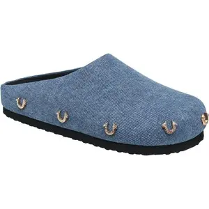 True Religion Embellished Logo Clogs