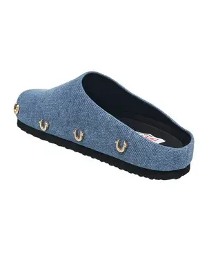 True Religion Embellished Logo Clogs
