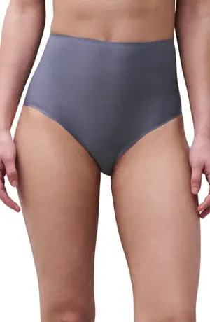 Chantelle Soft Stretch High Waist Briefs - Slate Grey