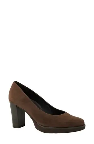 Paul Green Finley Pump - Choco Suede