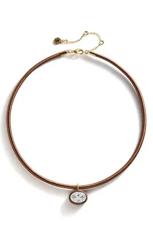 Baublebar Lindsey Crystal Collar Necklace - Brown
