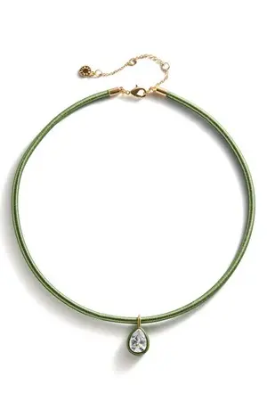 Baublebar Lindsey Crystal Collar Necklace - Green