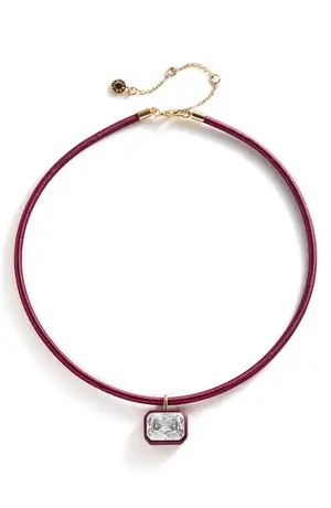 Baublebar Lindsey Crystal Collar Necklace - Red