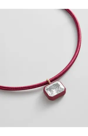 Baublebar Lindsey Crystal Collar Necklace - Red