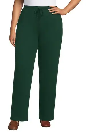 LANDS' END Serious Sweats High Rise Pants - Pine