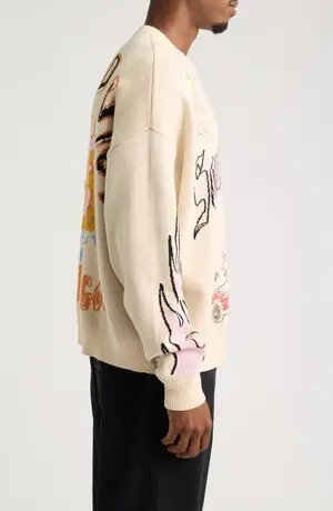 SANTO STUDIO 125 Free Advice Relaxed Fit Cotton Sweater