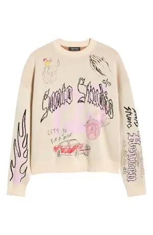 SANTO STUDIO 125 Free Advice Relaxed Fit Cotton Sweater