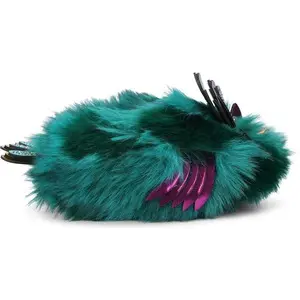 Kurt Geiger Faux Fur Embellished Slipper - Green