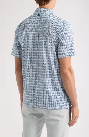 SWANNIES Sardine Print Performance Golf Polo