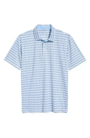 SWANNIES Sardine Print Performance Golf Polo