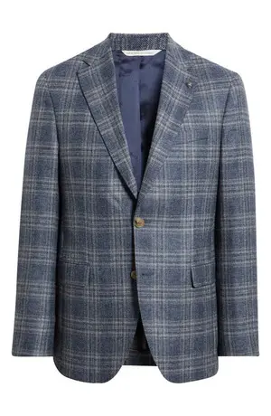 JACK VICTOR Midland Windowpane Wool Sport Coat