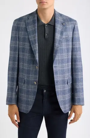 JACK VICTOR Midland Wool Sport Coat - Blue