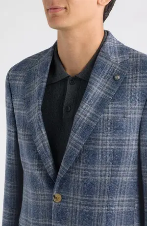JACK VICTOR Midland Wool Sport Coat - Blue
