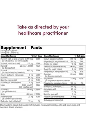 BARIATRIC ADVANTAGE Multi Formula High Potency Daily Multivitamin Without Iron 540 Capsules