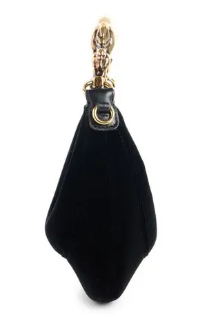 Chloé Chain Horse Crescent Bag - Black