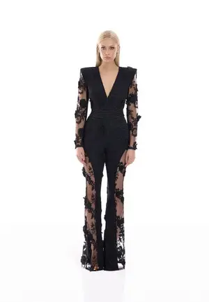 ZHIVAGO Where You Tend A Rose Jumpsuit - Black